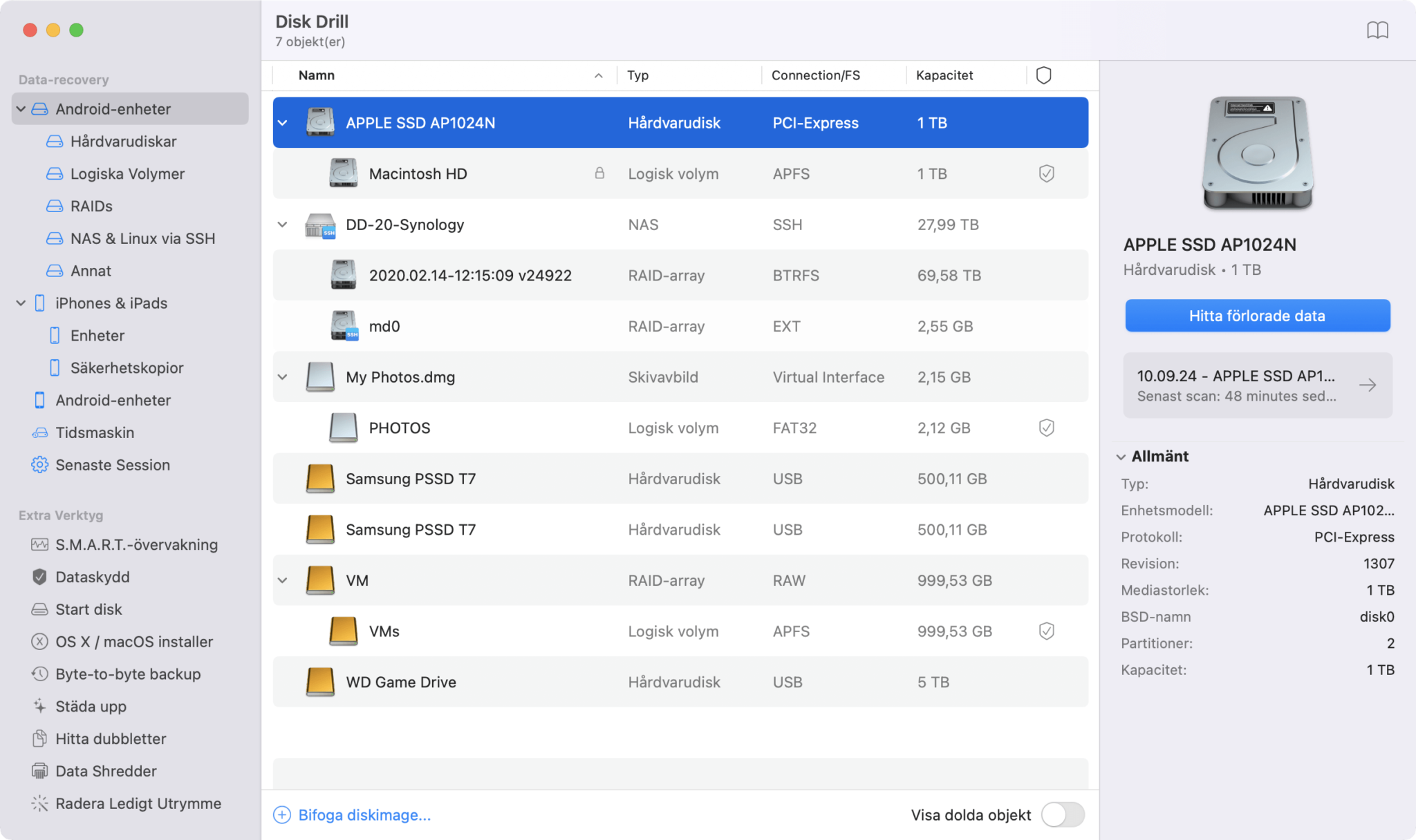 Disk Drill - Topprankat Verktyg för Återställning av Data för Windows & Mac